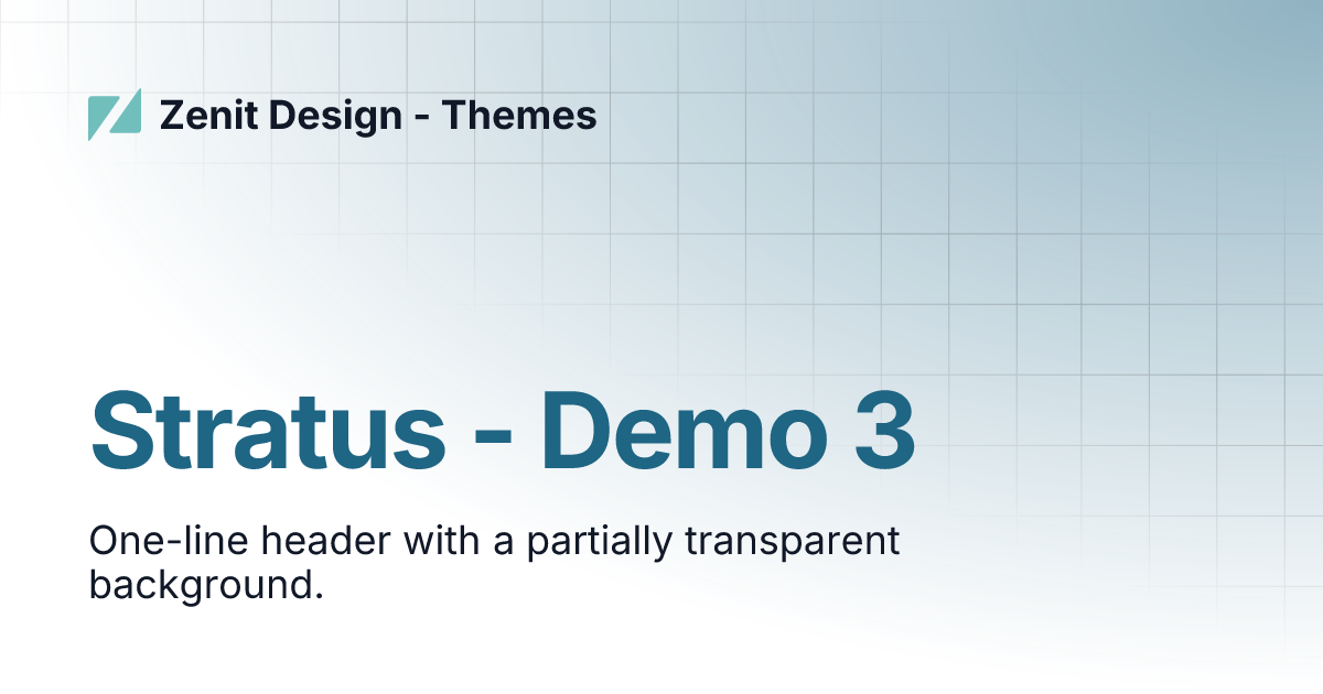 Stratus - Demo 3 | Zenit Design - Themes