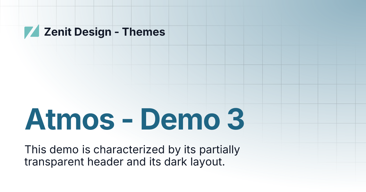 Atmos - Demo 3 | EN | Zenit Design - Themes