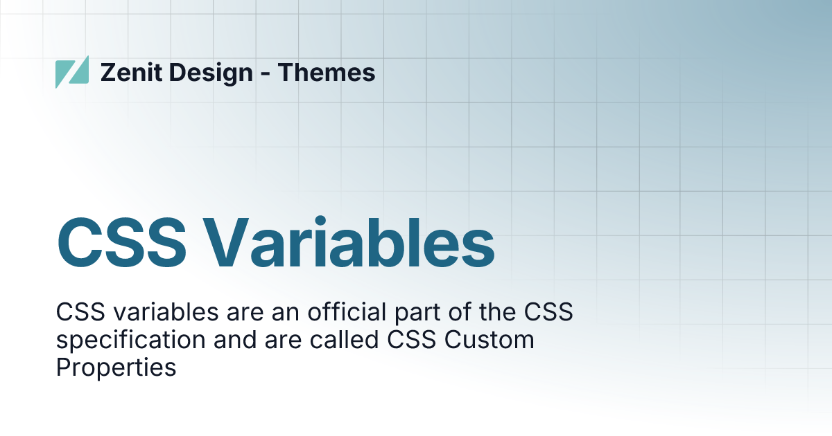 CSS Variables | Zenit Design - Themes