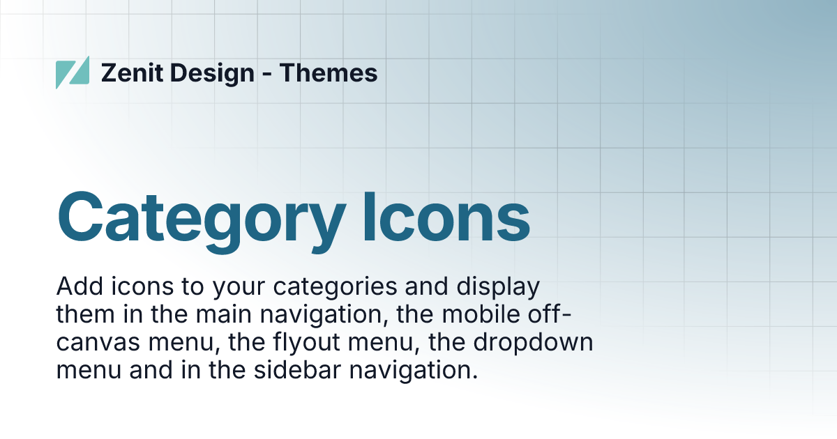 Category Icons | EN | Zenit Design - Themes