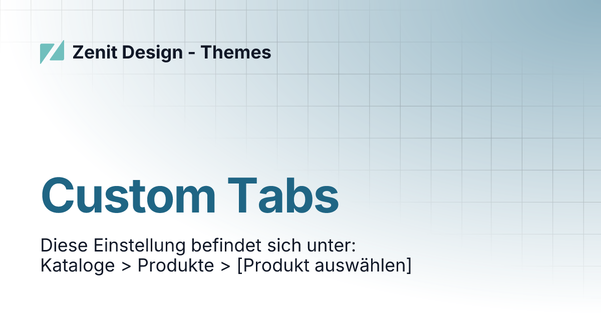 Custom Tabs | Zenit Design - Themes