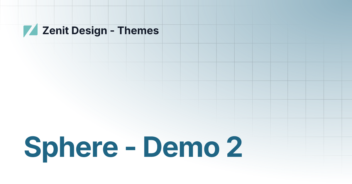 Sphere - Demo 2 | Zenit Design - Themes